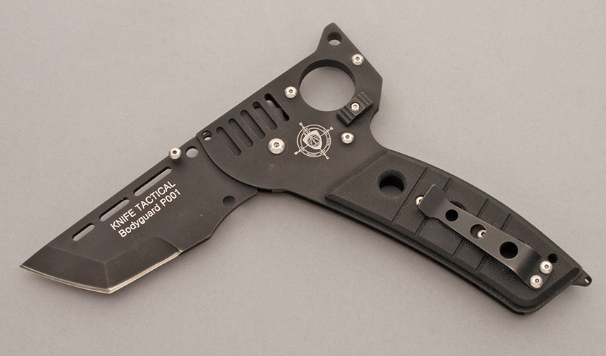 S.T.I Knives P001 Black TI Slide Lock - KLC09673 - Secondary Knife Market